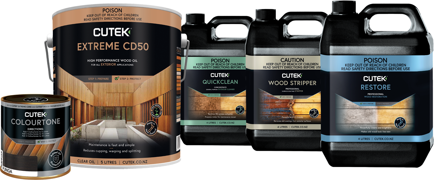 Cutek's Full Range Of Timber Protection Products | CUTEK NZ